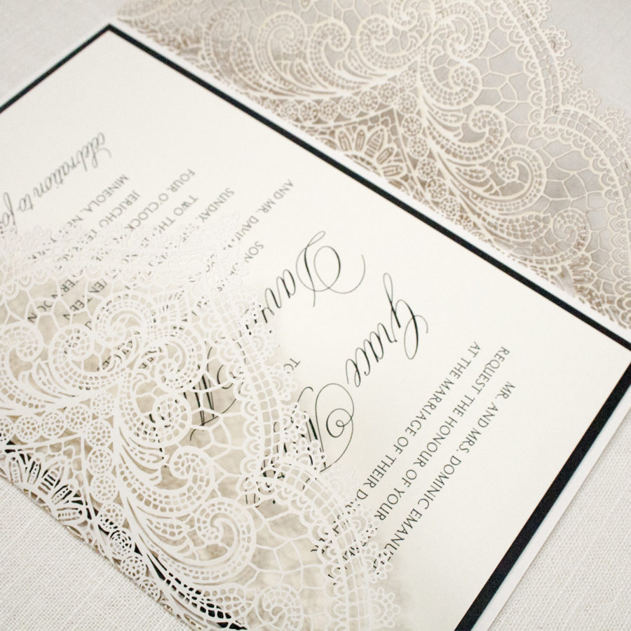 Thermography Wedding Invitations | Fat Cat Paperie